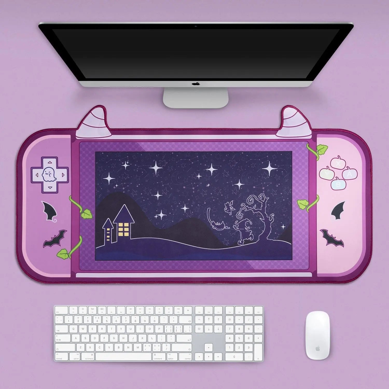 Deskpad Halloween Castle Shape Nintendo Switch - Kawaii Side
