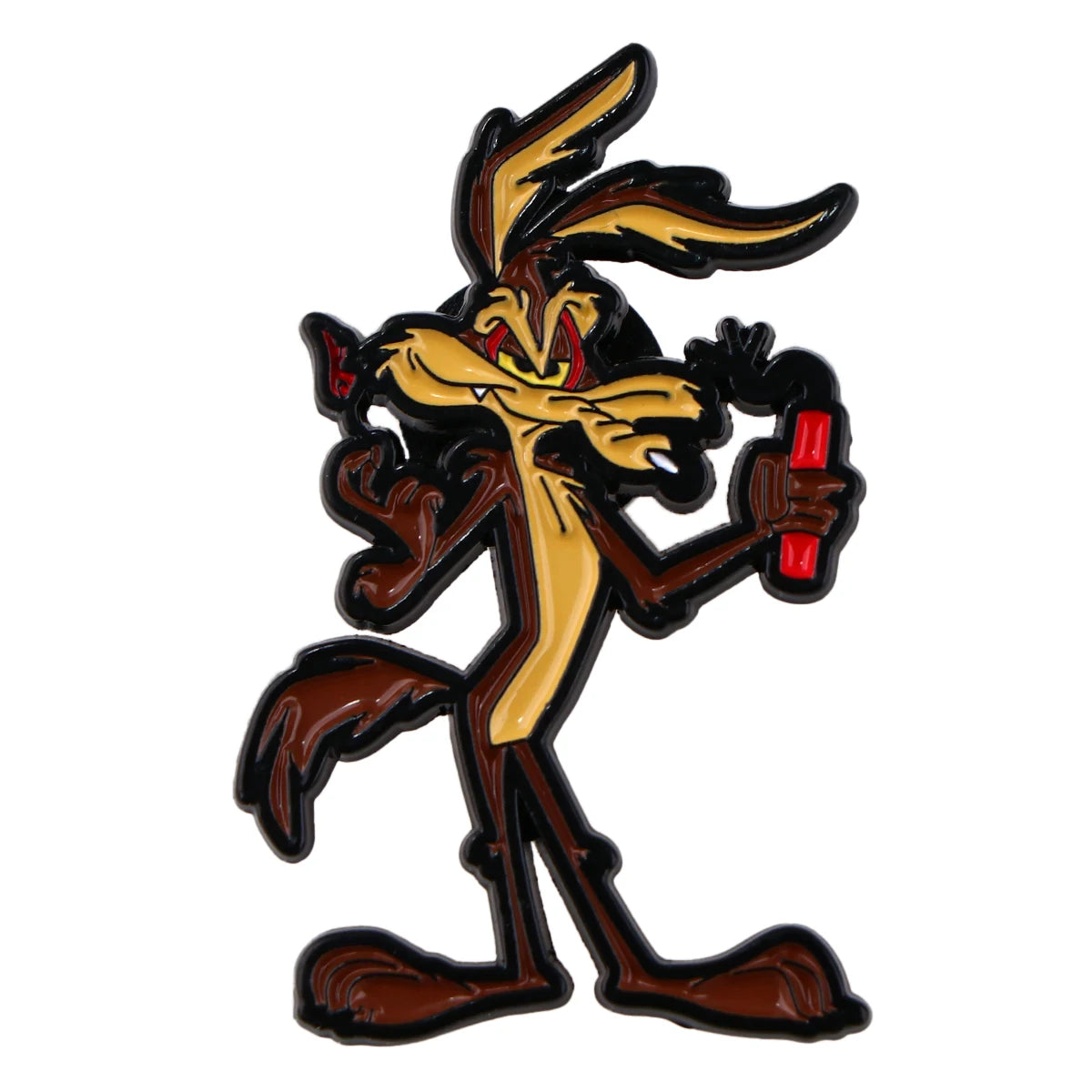 Funny Coyote Cartoon Enamel Pin