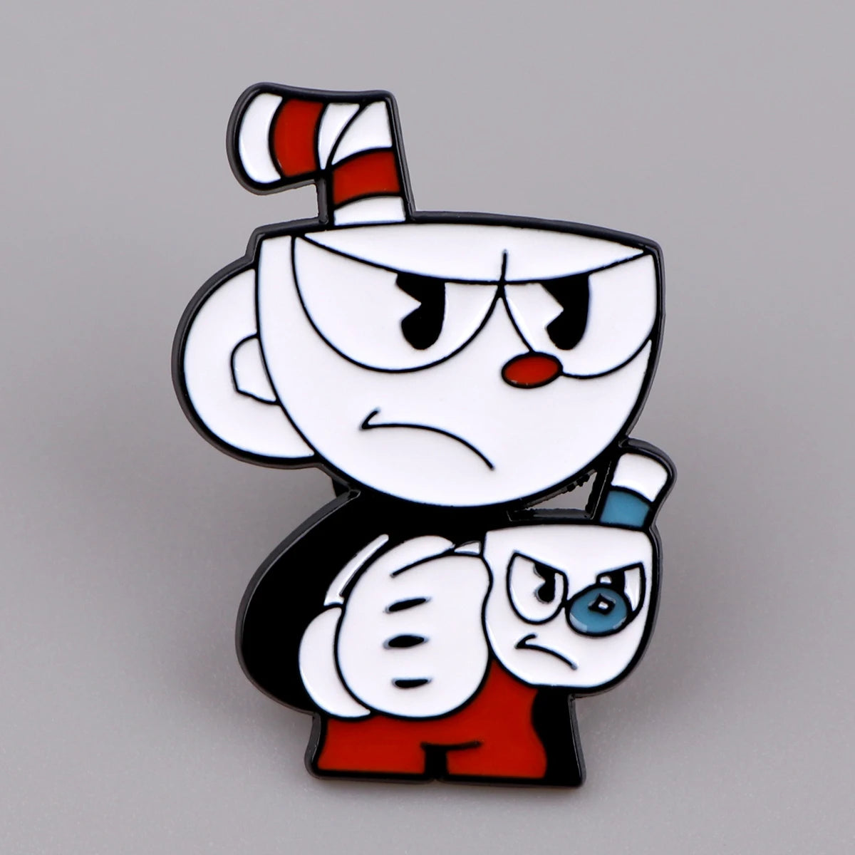 Teacup Head Character Enamel Pin